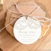 Rustic Round Favor Tag Template, Round Favor Tag Template, Editable ...