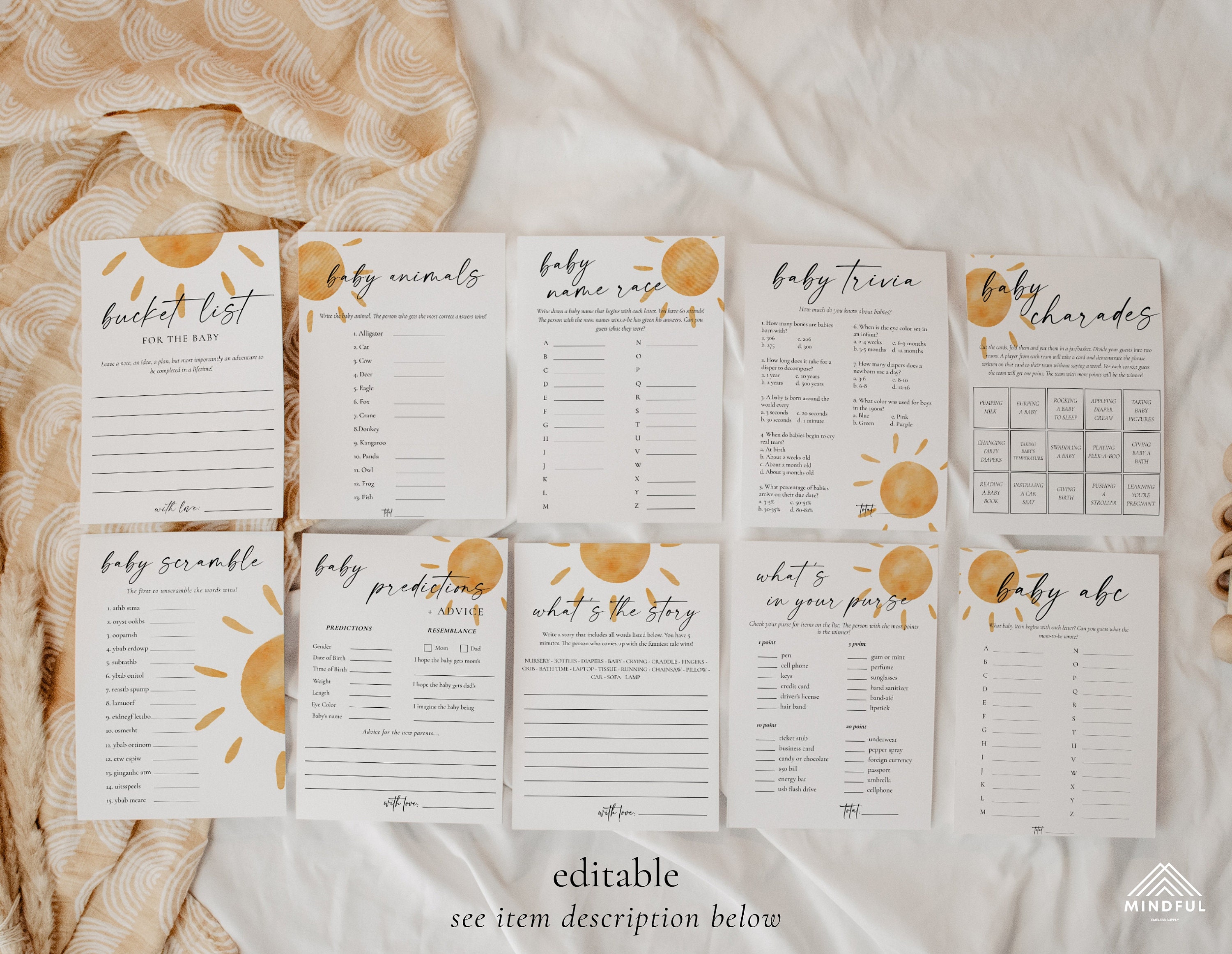 Little Ray of Sunshine Baby Shower Games Sunshine Baby Shower Games ...