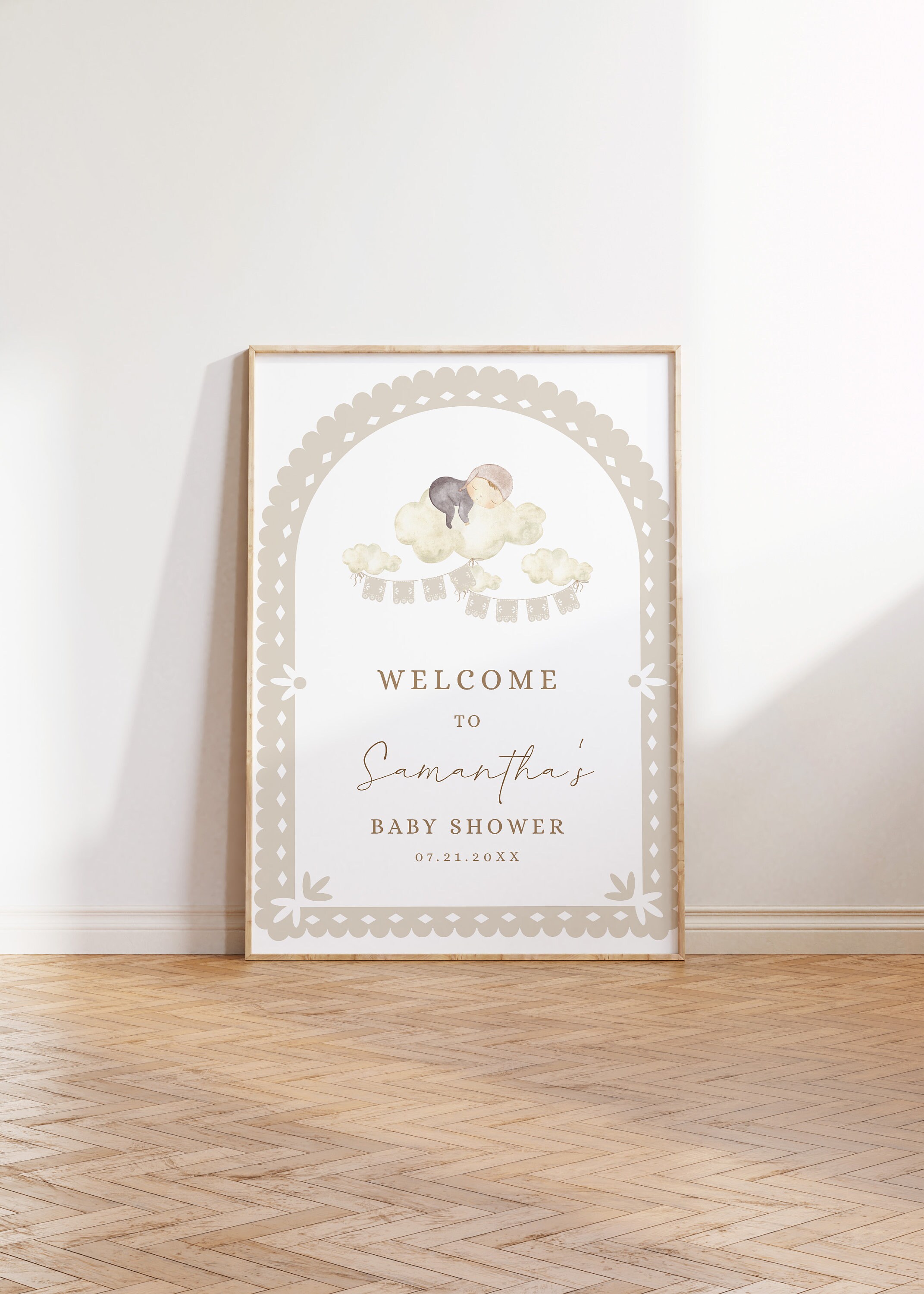 Cielito Lindo Welcome Sign Papel Picado Welcome Printable Sign Talavera ...