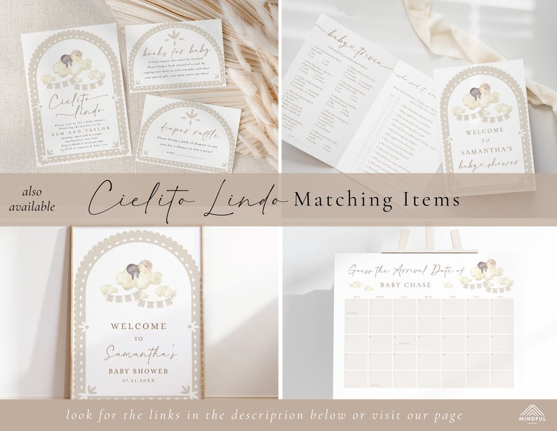 Cielito Lindo Guess the Arrival Date Calendar Talavera Baby Shower Due ...