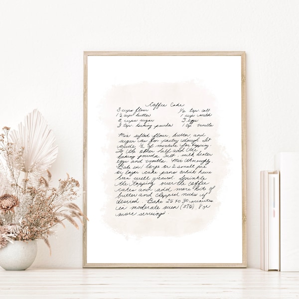 Recipe Print - Etsy