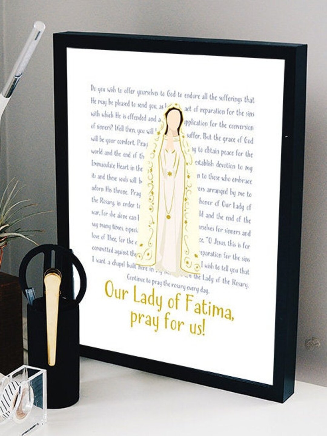 Fatima Digital Download | Mary’s Message From Fatima Printable Wall Art ...