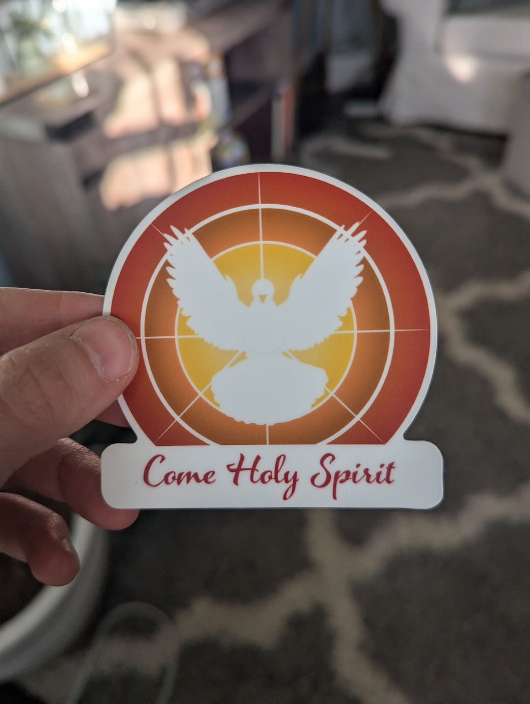 Come Holy Spirit Vinyl Sticker Inspirational Accessory Waterproof ...