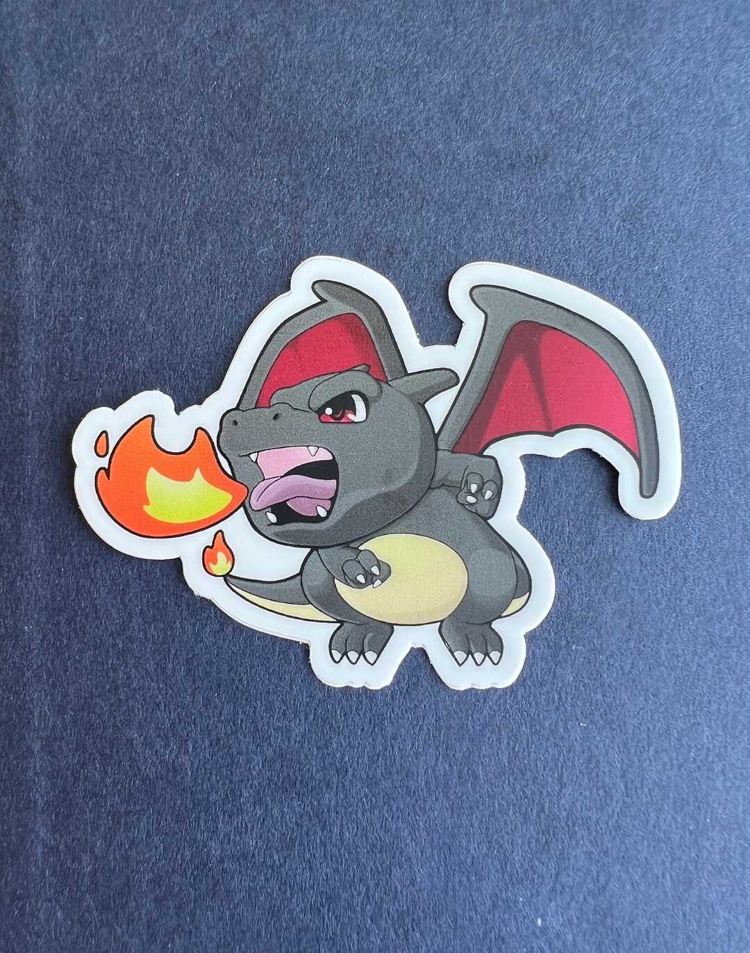 Shiny Charizard Premium Vinyl Sticker - Etsy