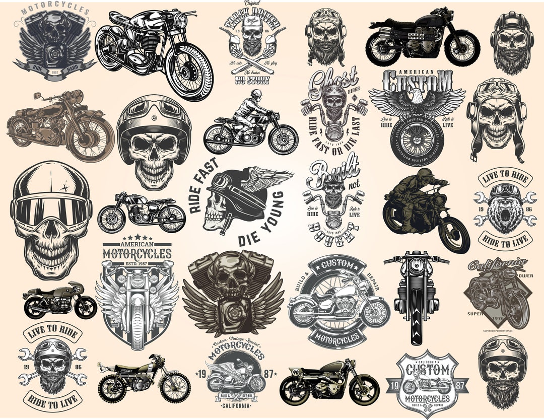 Motorcycle SVG Bundle, Biker Svg, Motor Bike Sayings and Quotes ...