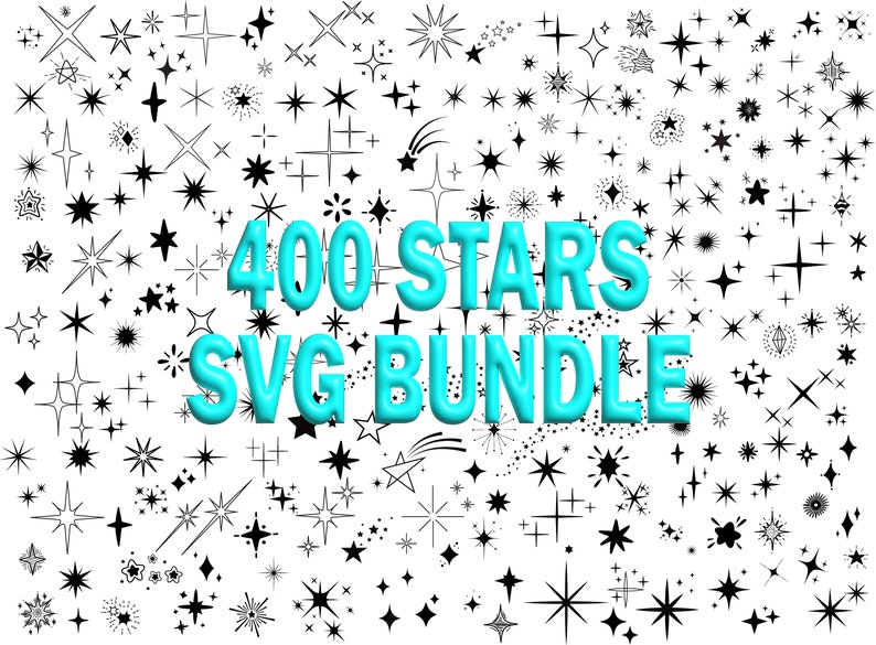 Star Svg, Sparkle Star Svg, Star Png, Sparkle Star SVG Bundle, Star ...