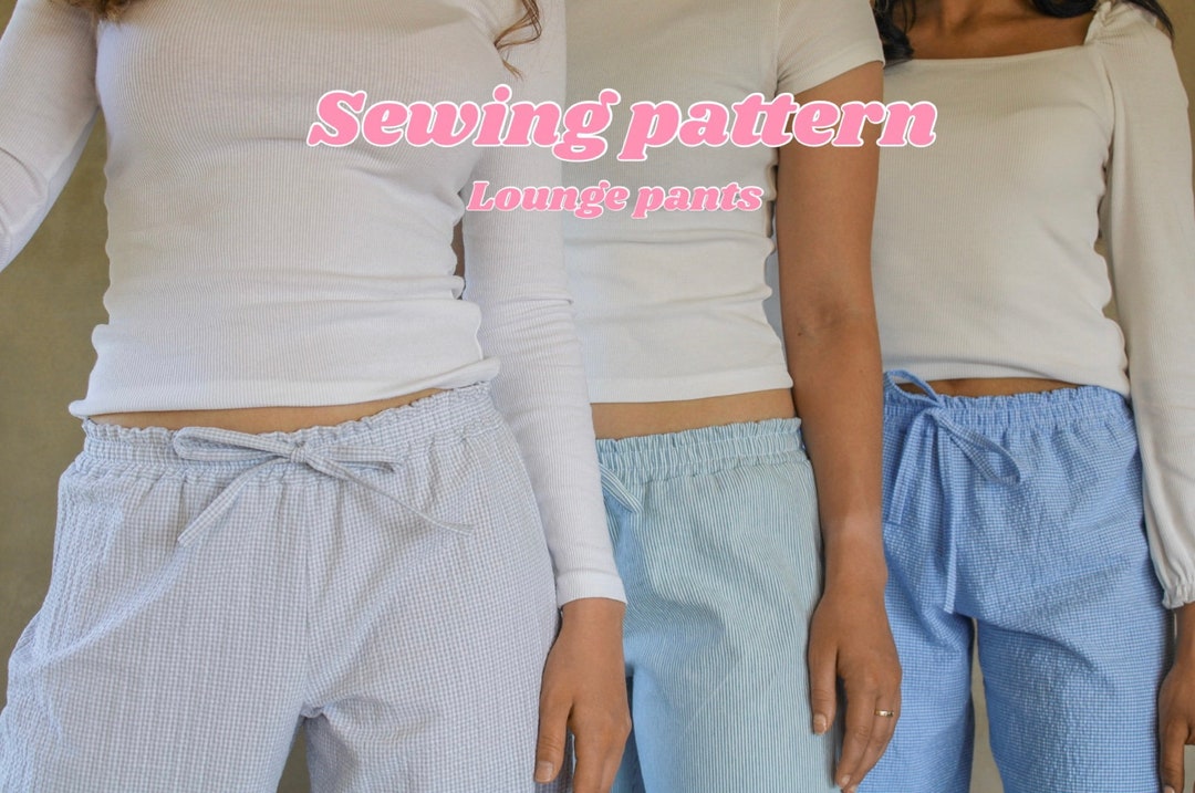 Lounge Pants Sewing Pattern- Wide Leg- Printable- Pdf Sewing Pattern - Etsy