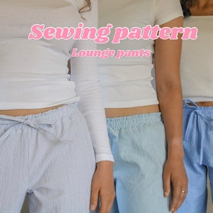 Lounge Pants Sewing Pattern Wide Leg Printable Pdf Sewing Pattern - Etsy