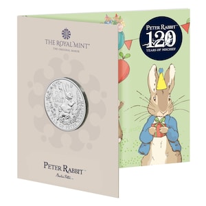 2022 the Tale of Peter Rabbit 5 Pound Brilliant Uncirculated Coin in ...
