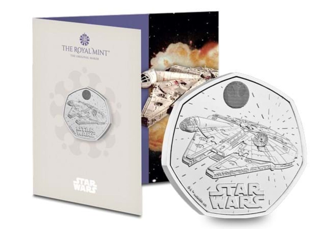 2024 Star Wars 05 Millenium Falcon UK 50 Pence 50p Brilliant ...