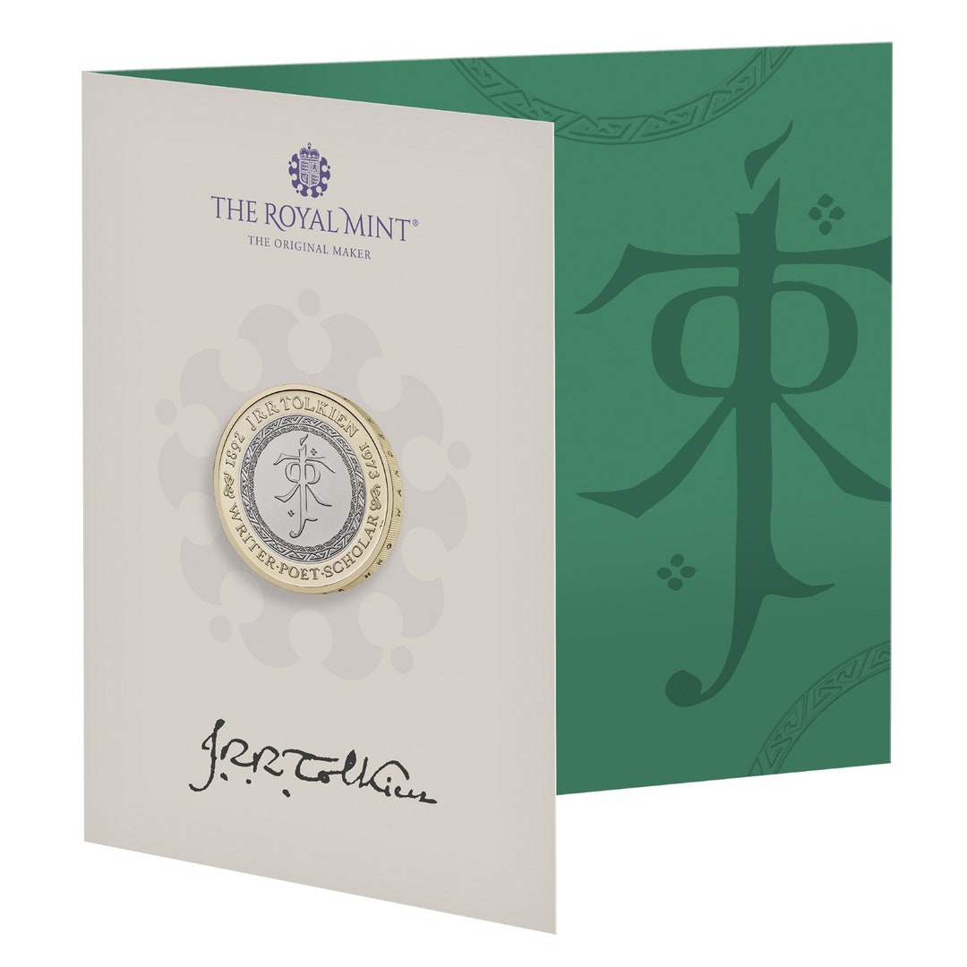 2023 JRR Tolkein Lord of the Rings UK 2 Pound Coin in Royal Mint Sealed ...