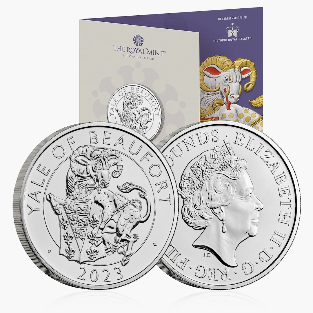 2023 Royal Tudor Beasts 03 Yale of Beaufort 5 Pound Brilliant ...