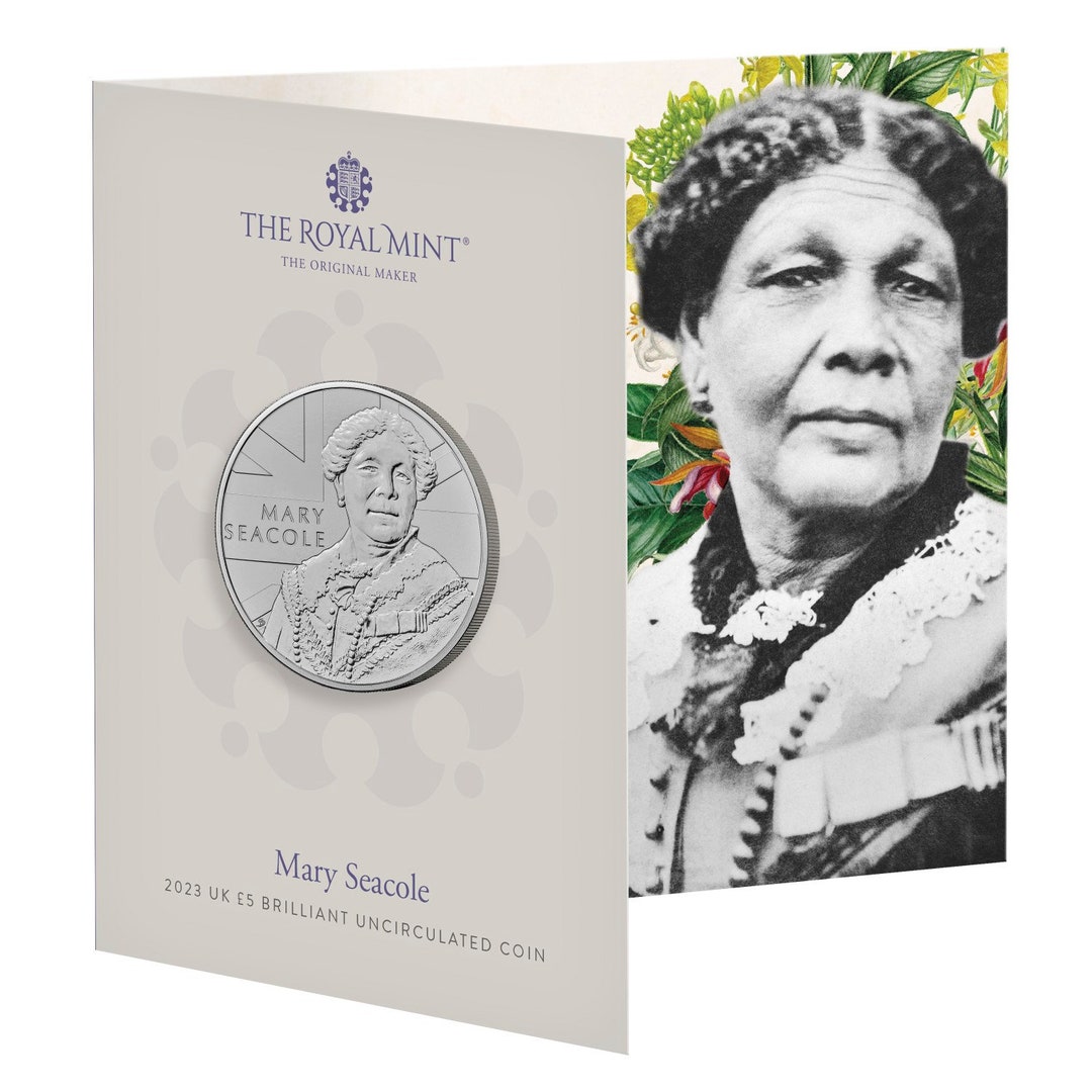 2023 Mary Seacole UK 5 Pounds Brilliant Uncirculated Coin in Royal Mint ...