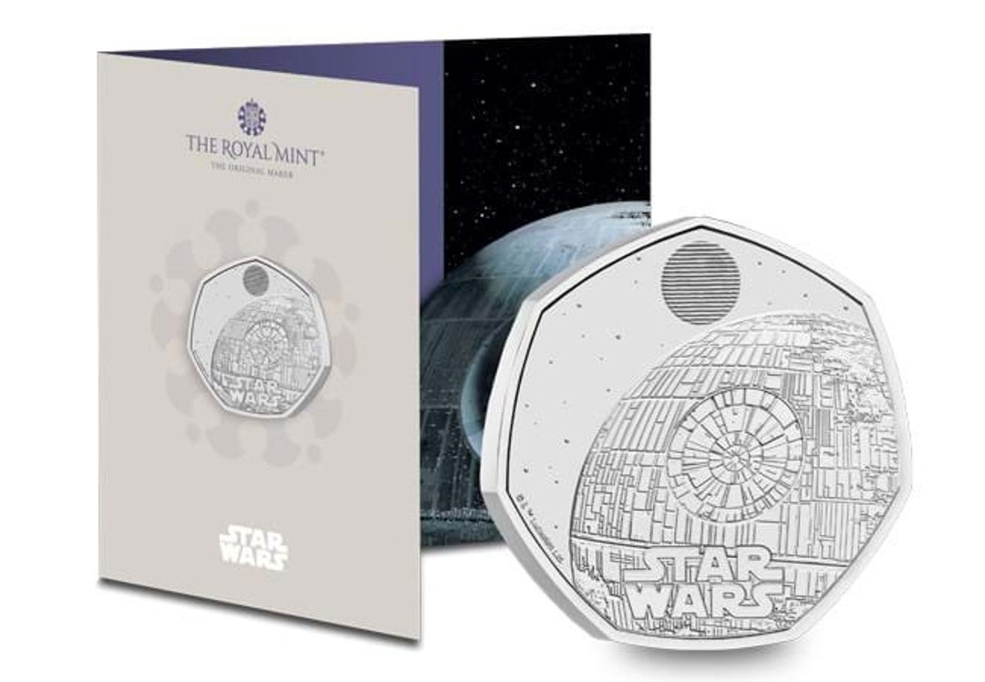 2024 Star Wars 08 Death Star UK 50 Pence 50p Brilliant Uncirculated ...