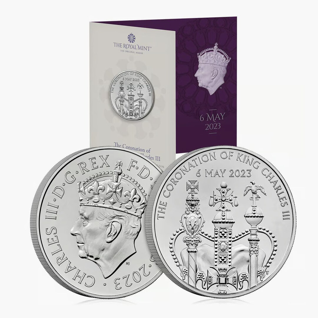 2023 King Charles III Coronation UK 5 Pound Brilliant Uncirculated Coin ...