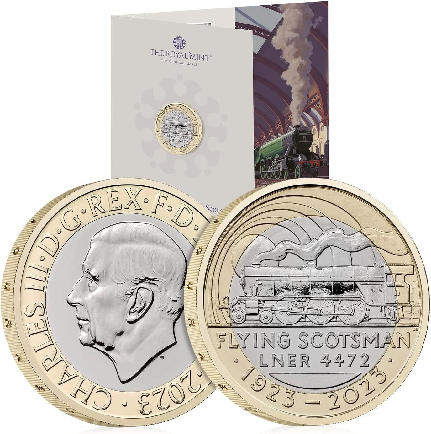 2023 Flying Scotsman UK 2 Pound Coin in Royal Mint Sealed Pack - Etsy UK