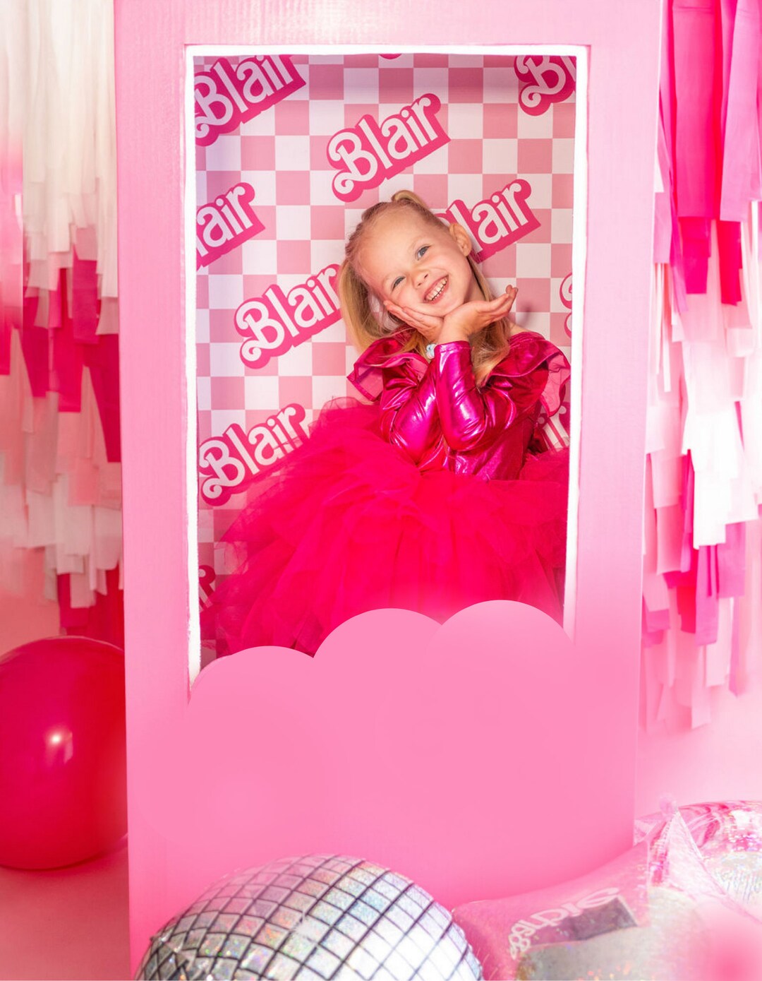 Customized Name Backdrop Poster for Doll Box Prop or Photobooth - Etsy