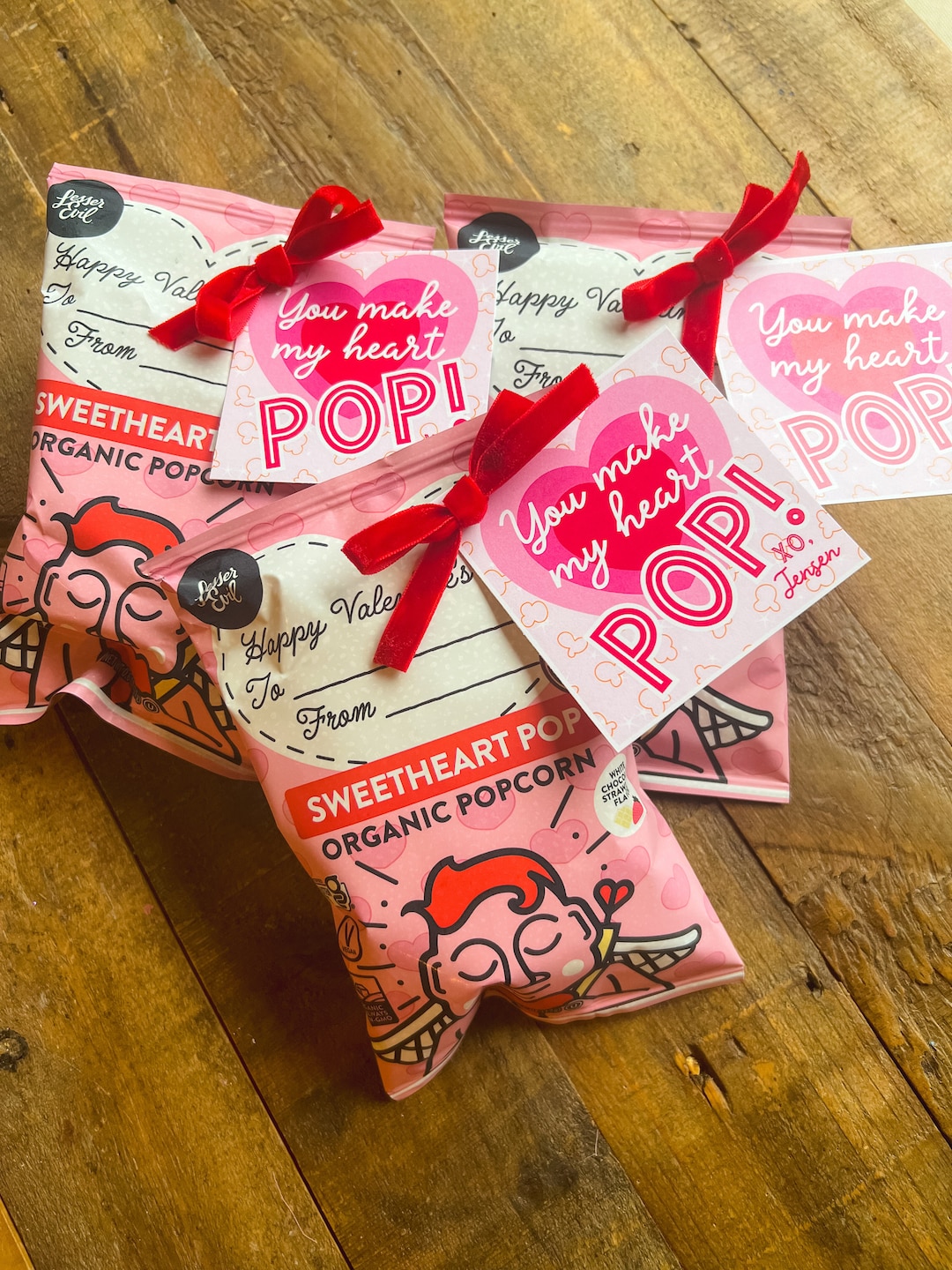 Printable Classroom Valentine "you Make My Heart Pop" - Etsy