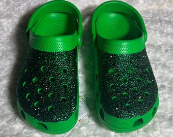 Light Blue Blinged Crocs - Etsy