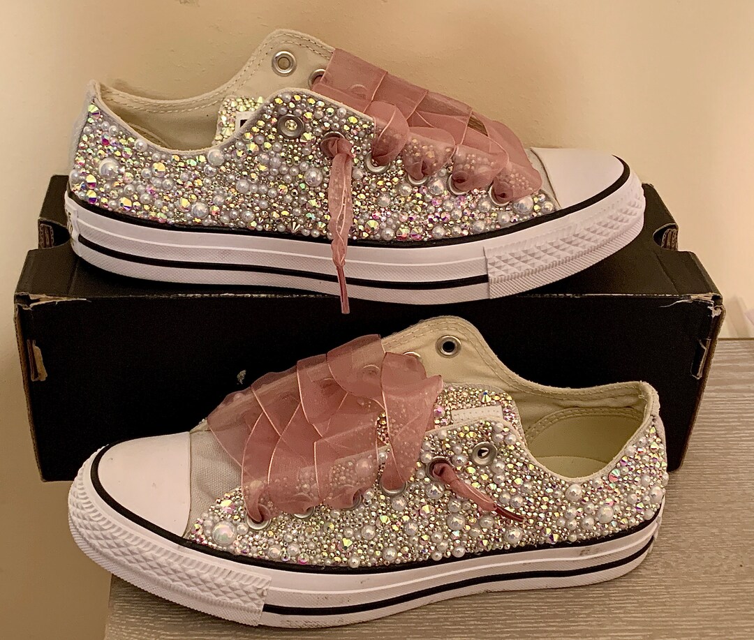 Custom Blinged Converse - Etsy