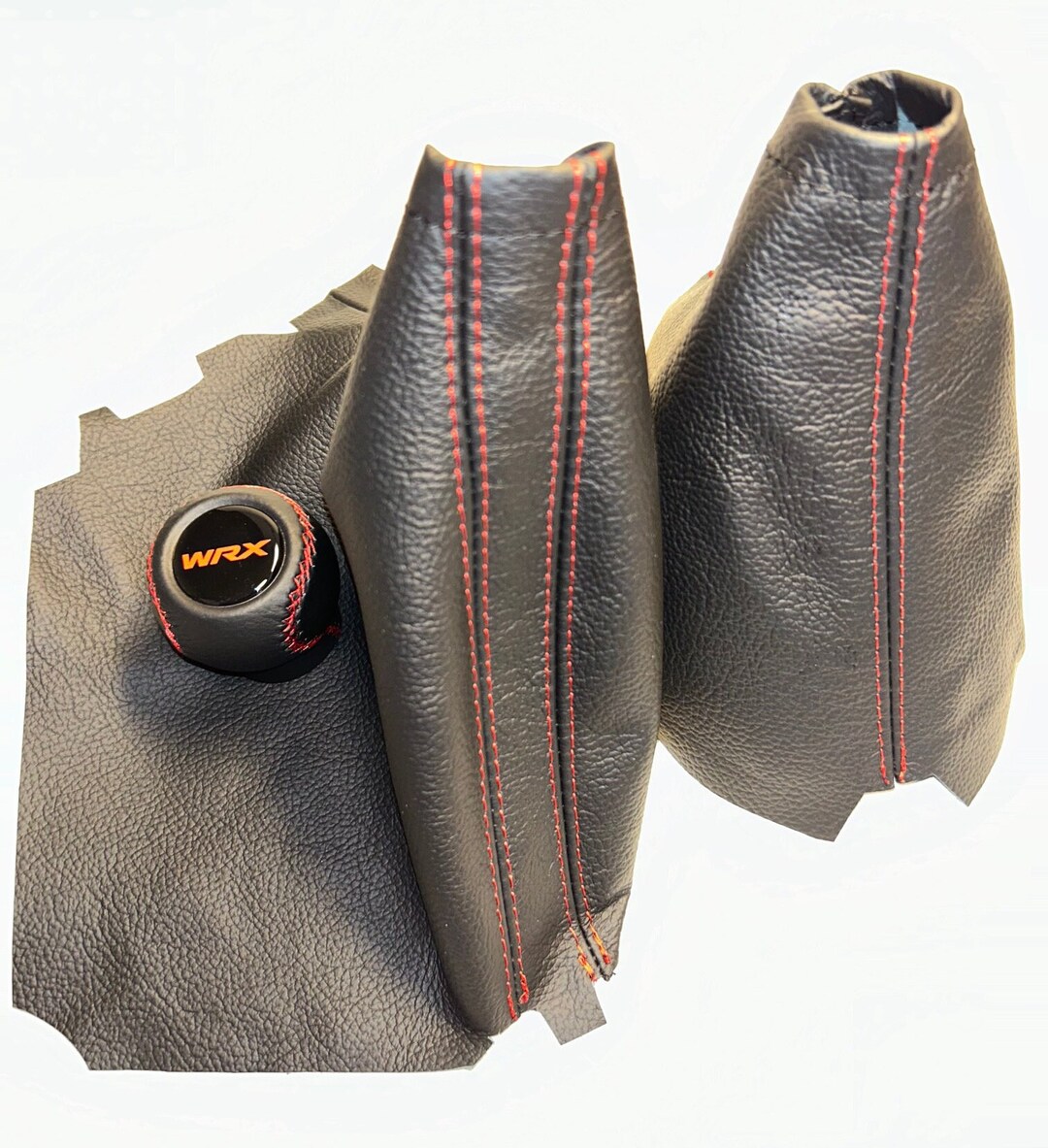 Manual Gear Shift Knob Shift Boot Brake Lever Boot Fit for Subaru WRX ...