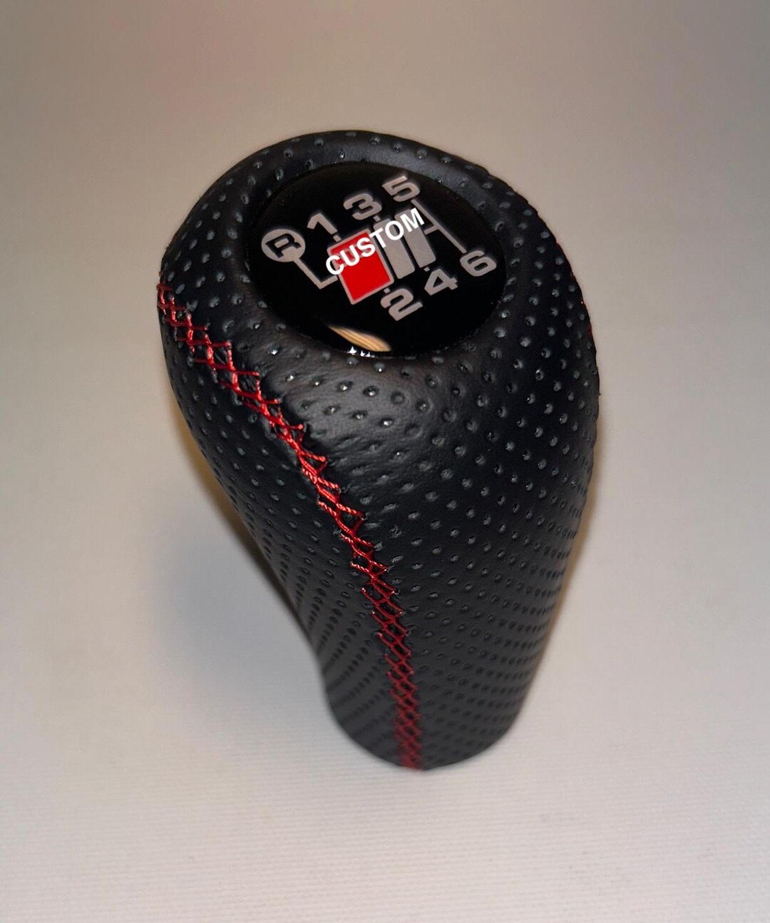 For AUDI SPORT 6 Gear Leather Shift Knob A3 A4 A5 A6 A8 8T S4 S3 C5 C6 ...