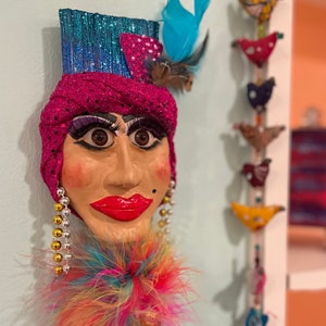 Simone the Drag Queen-paintbrush Wall Hanging - Etsy
