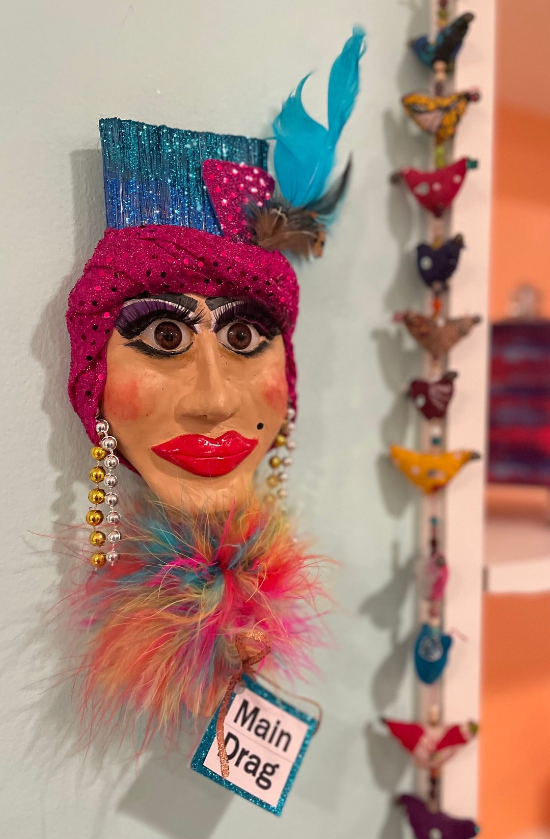 Simone the Drag Queen-paintbrush Wall Hanging - Etsy