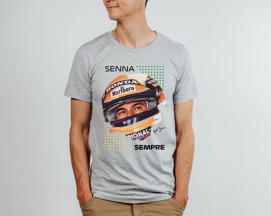 Ayrton Senna Senna Sempre Vintage Photographic Art Unisex T-shirt in ...