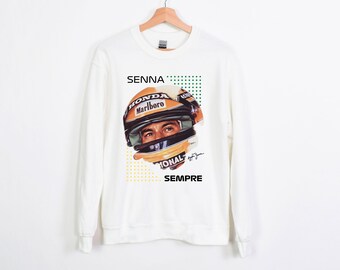 Ayrton Senna Senna Sempre Vintage Photographic Art Unisex T-shirt in ...
