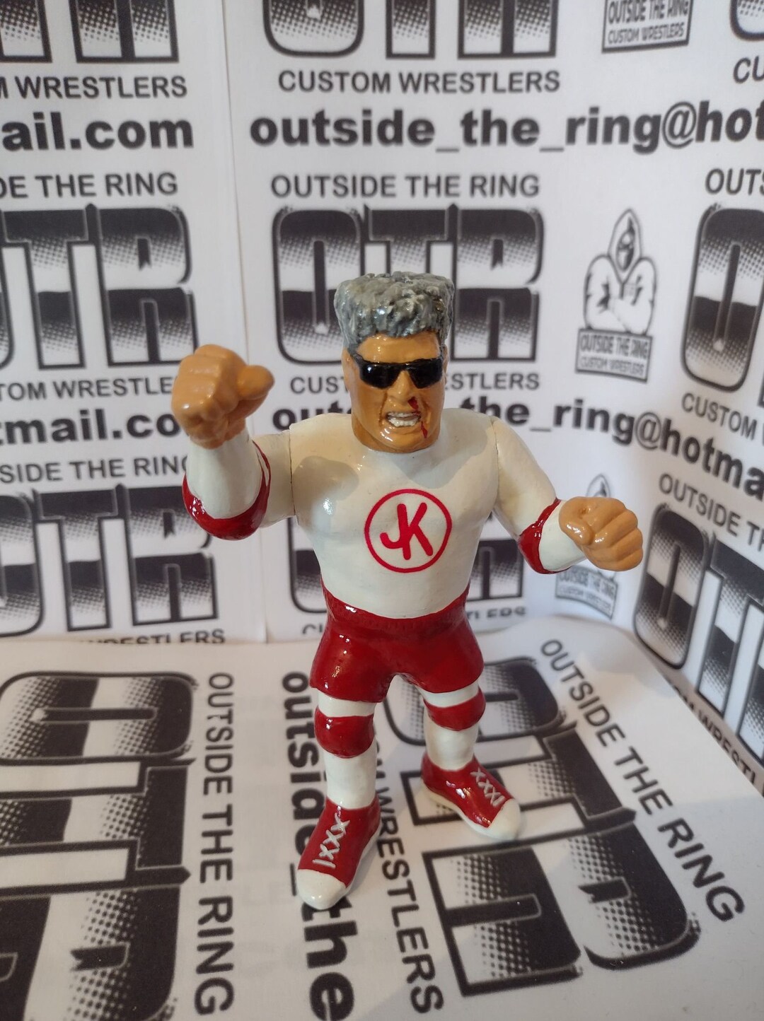 Johnny Knoxville Hasbro luchador WWE WWF personalizado para exhibición ...