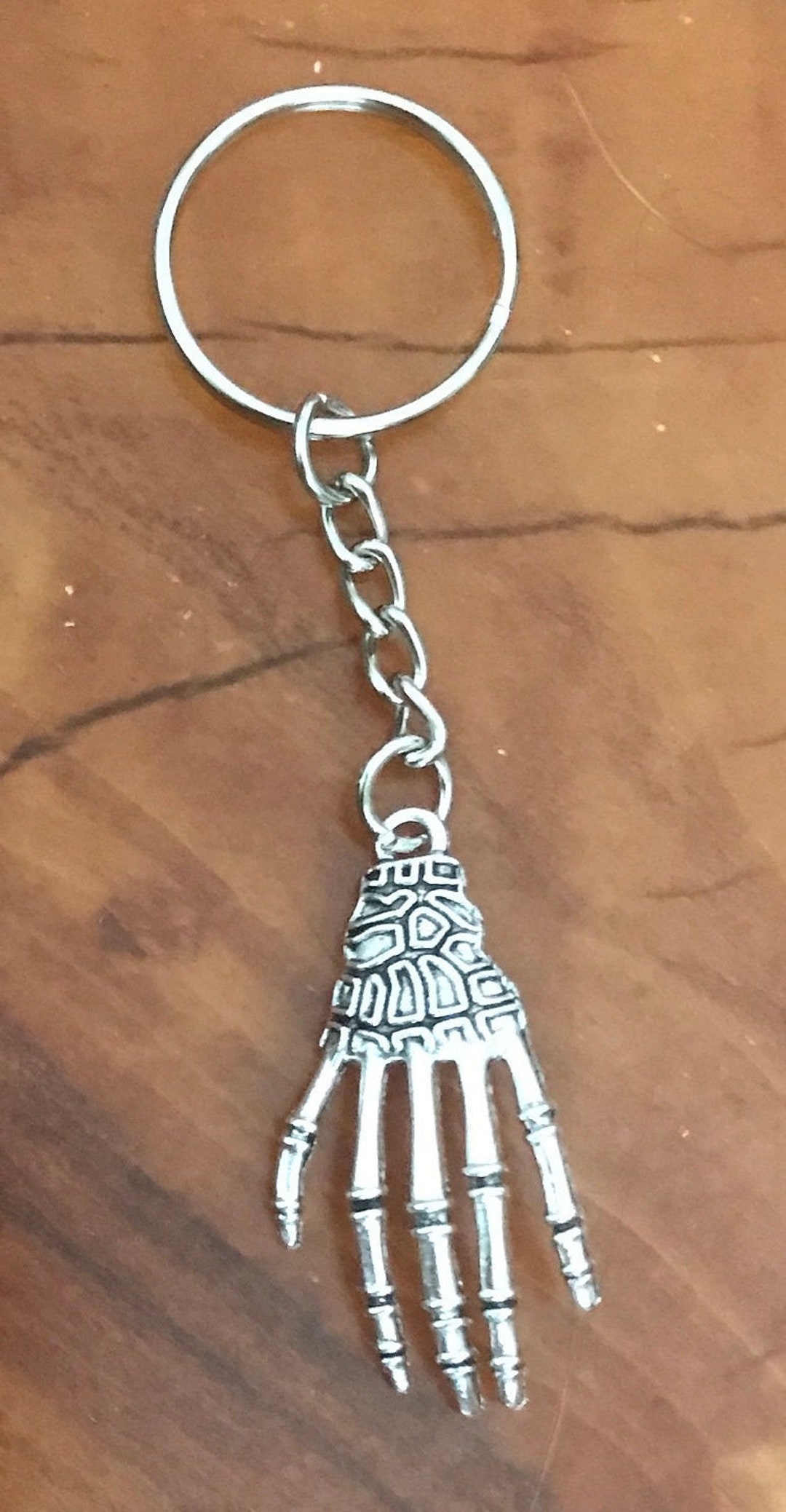 Skeleton Hand Goth Keychain - Etsy