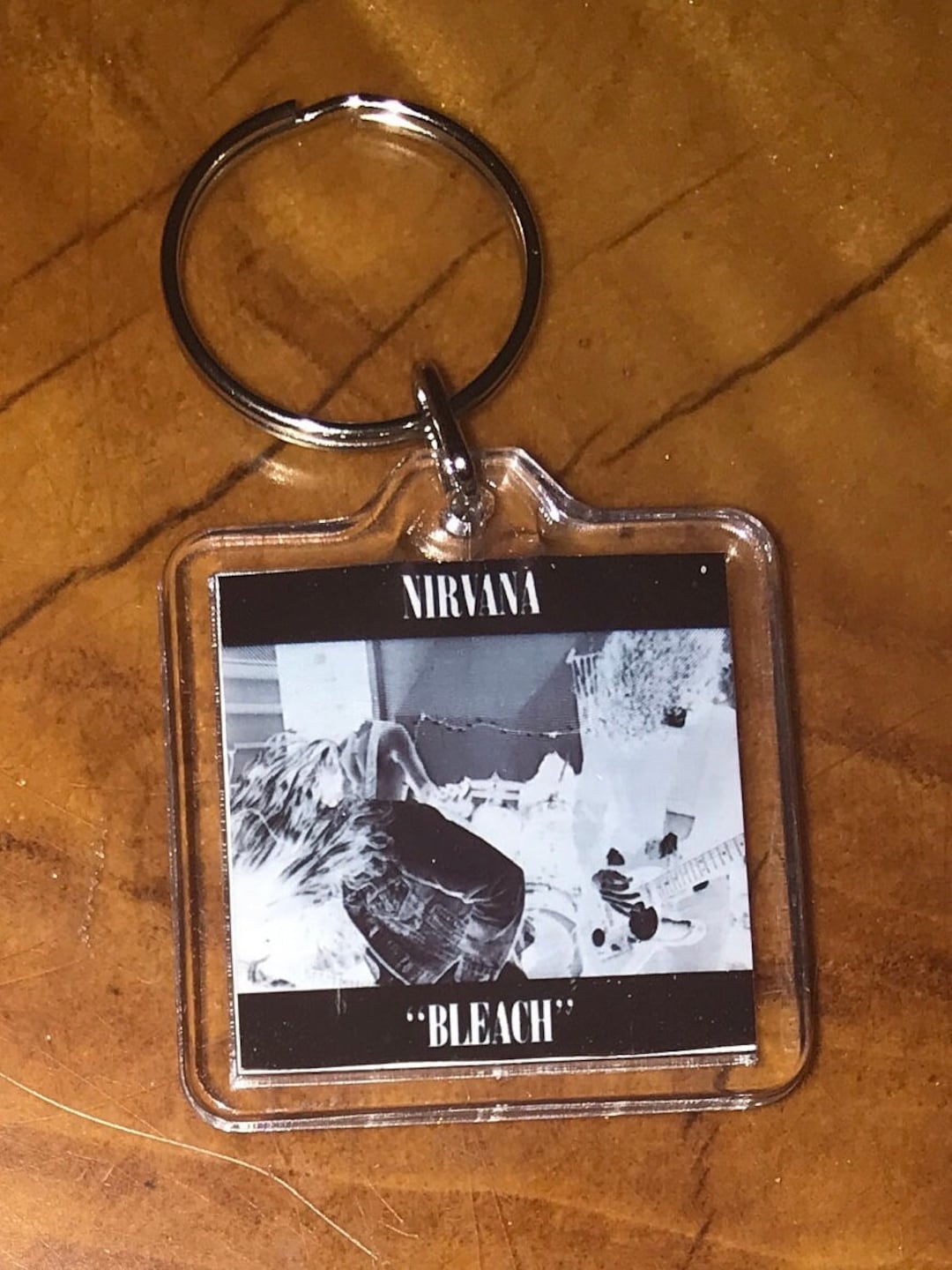 Nirvana Bleach CD Album Cover Keychain - Etsy