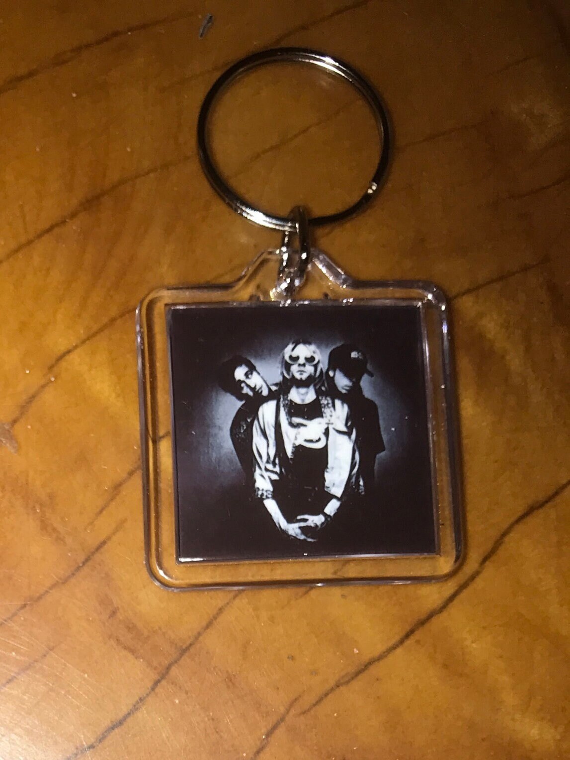 Nirvana Logo Smiley Face Band Keychain - Etsy