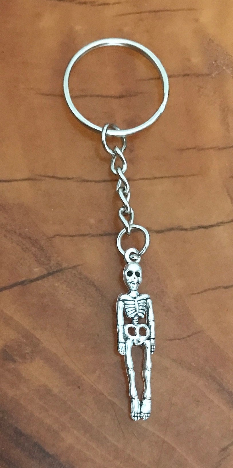 Skeleton Goth Keychain - Etsy