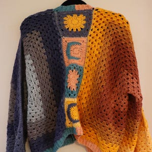 Crochet Sun and Moon Cardigan - Etsy