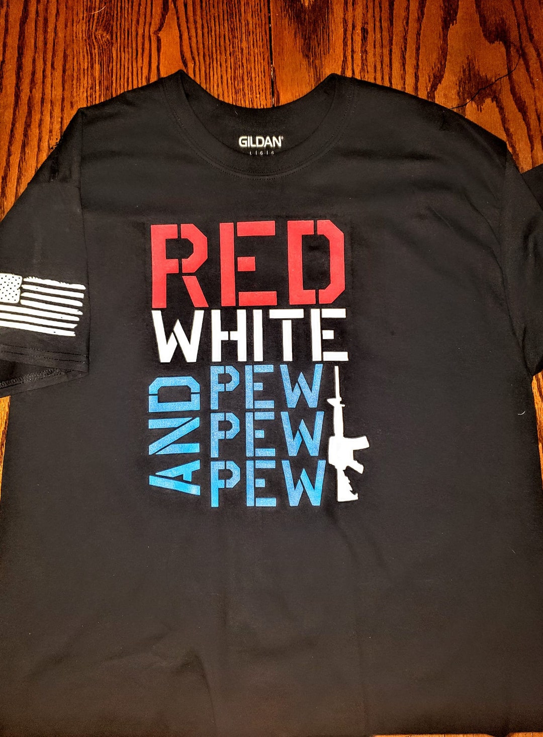 Red, White, and Pew Pew Pew - Etsy