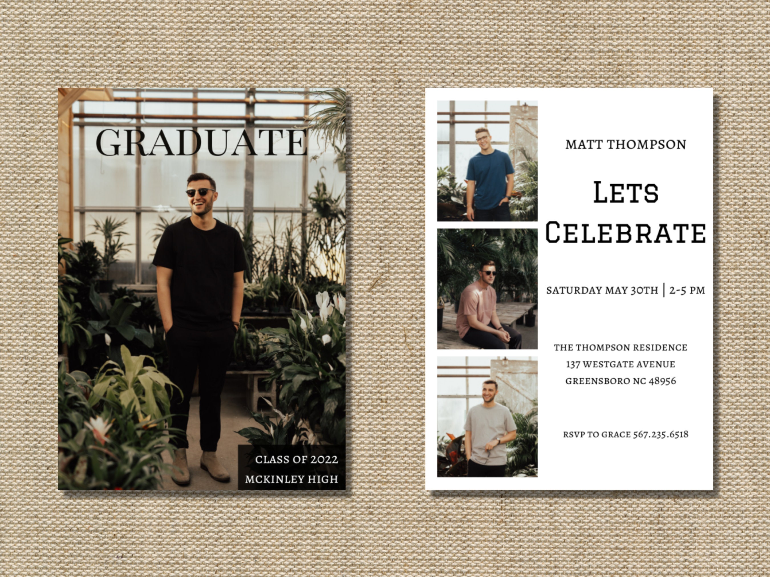 Graduation Invitation, Boy Graduation Invitation, Graduation Invitation ...