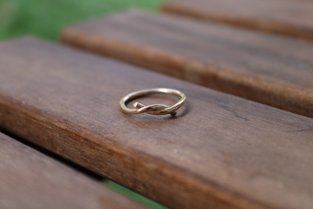 14K Solid Gold Bond Ring / Bond Ring / Solid Gold Ring - Etsy