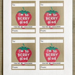 PRINTABLE Teacher Appreciation Strawberry Tag, Teacher Appreciation ...