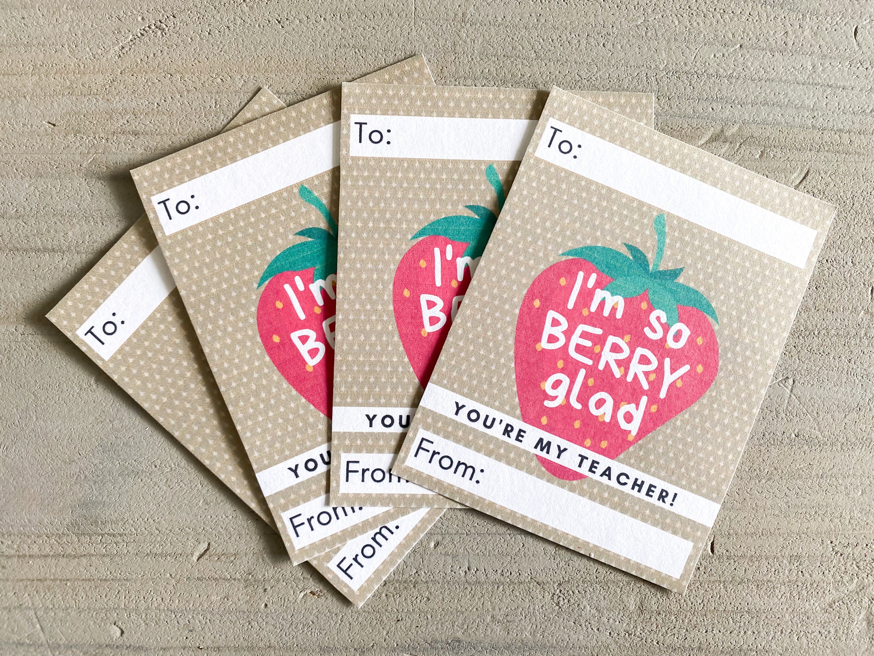 PRINTABLE Teacher Appreciation Strawberry Tag, Teacher Appreciation ...