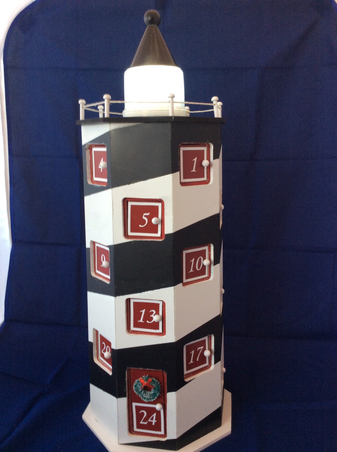 Wood Lighthouse Christmas Advent Calendar Inspired by Cape Hatteras ...