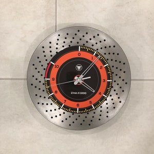 Motor Racing Inspired Handcrafted Brake Rotor Wall Clock - Etsy