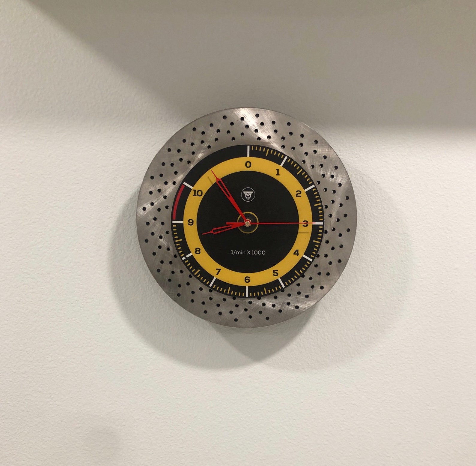Motor Racing Inspired Handcrafted Brake Rotor Wall Clock - Etsy