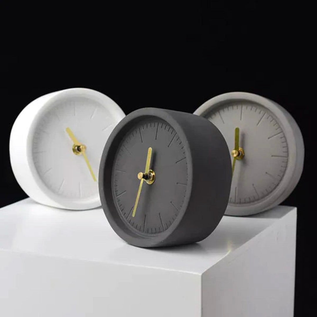 Beautiful and Unique Desk Clock for Home or Office : Silent Quartz ...