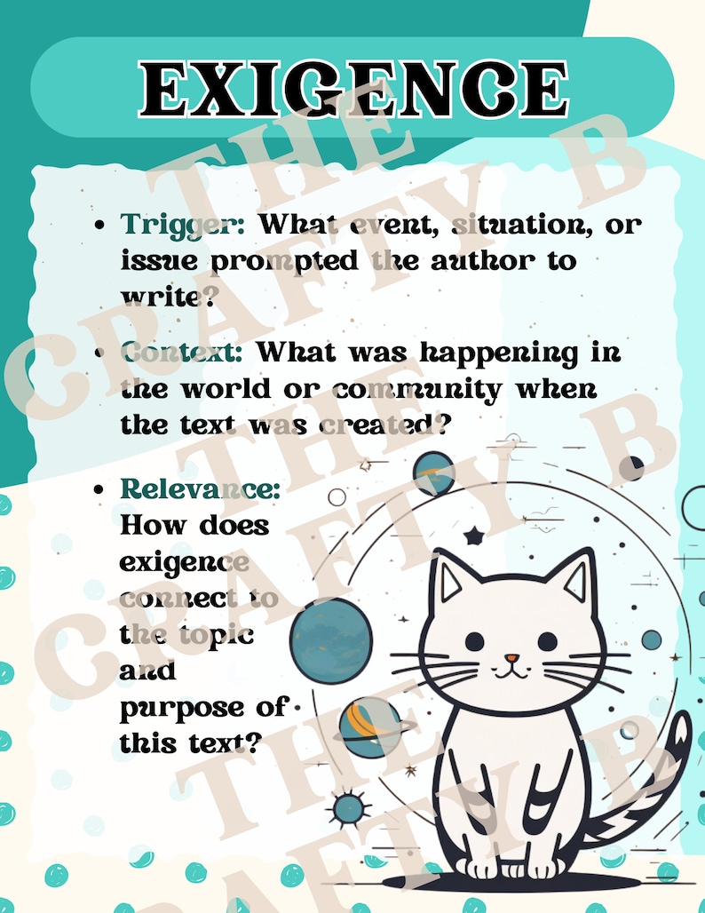 SPACECAT Classroom Posters Digital Download (set of 10) - Etsy