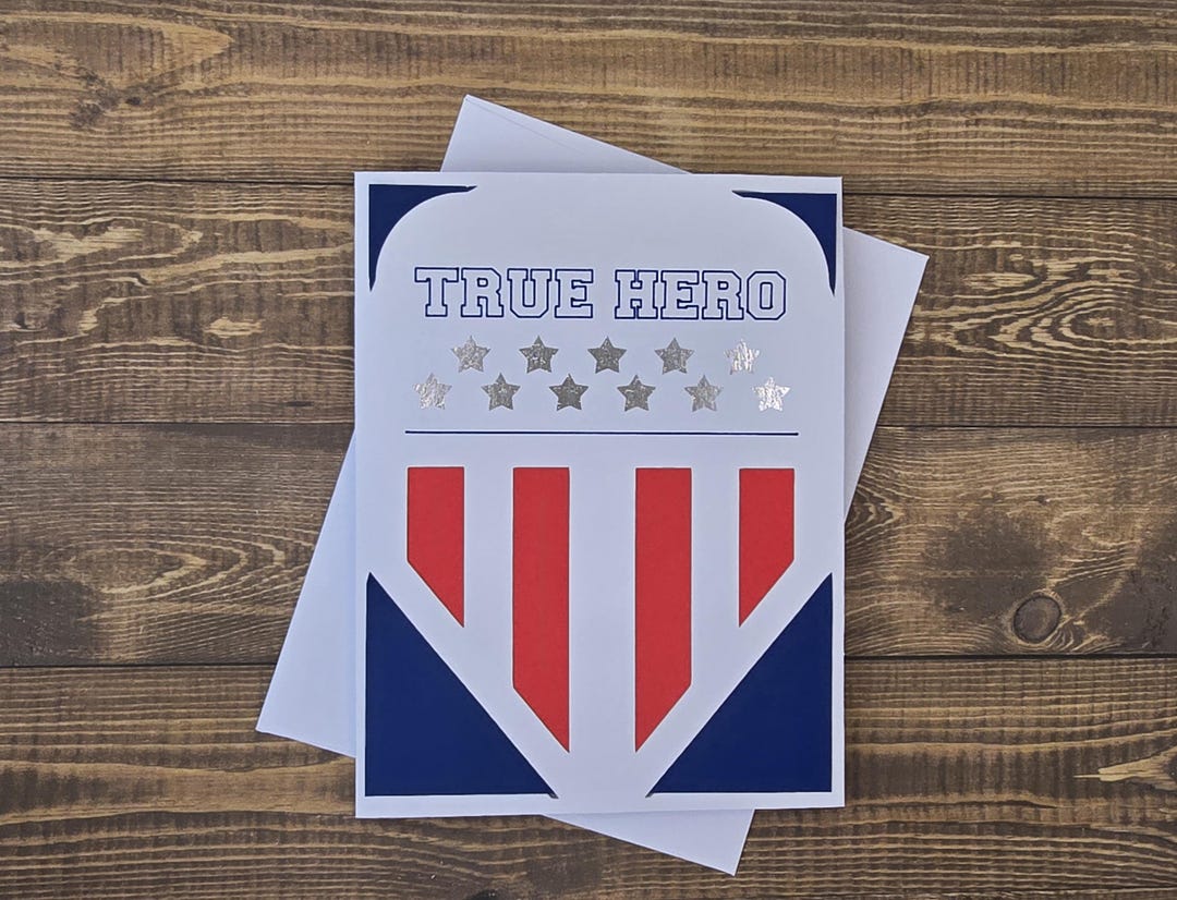 True Hero, Greeting Card, Veterans Card - Etsy