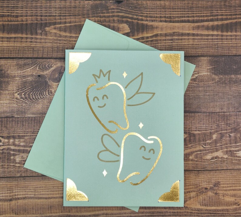 Tooth Card, Tooth Fairy Card, Greeting Card - Etsy