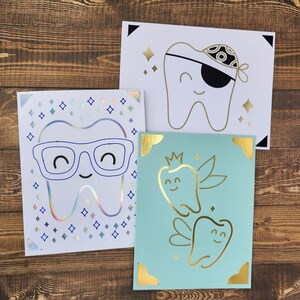 Tooth Card, Tooth Fairy Card, Greeting Card - Etsy