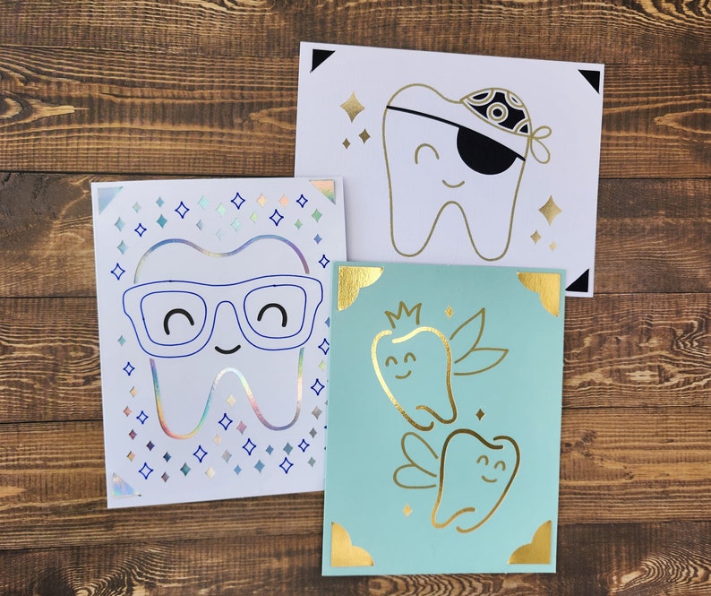 Tooth Card, Tooth Fairy Card, Greeting Card - Etsy